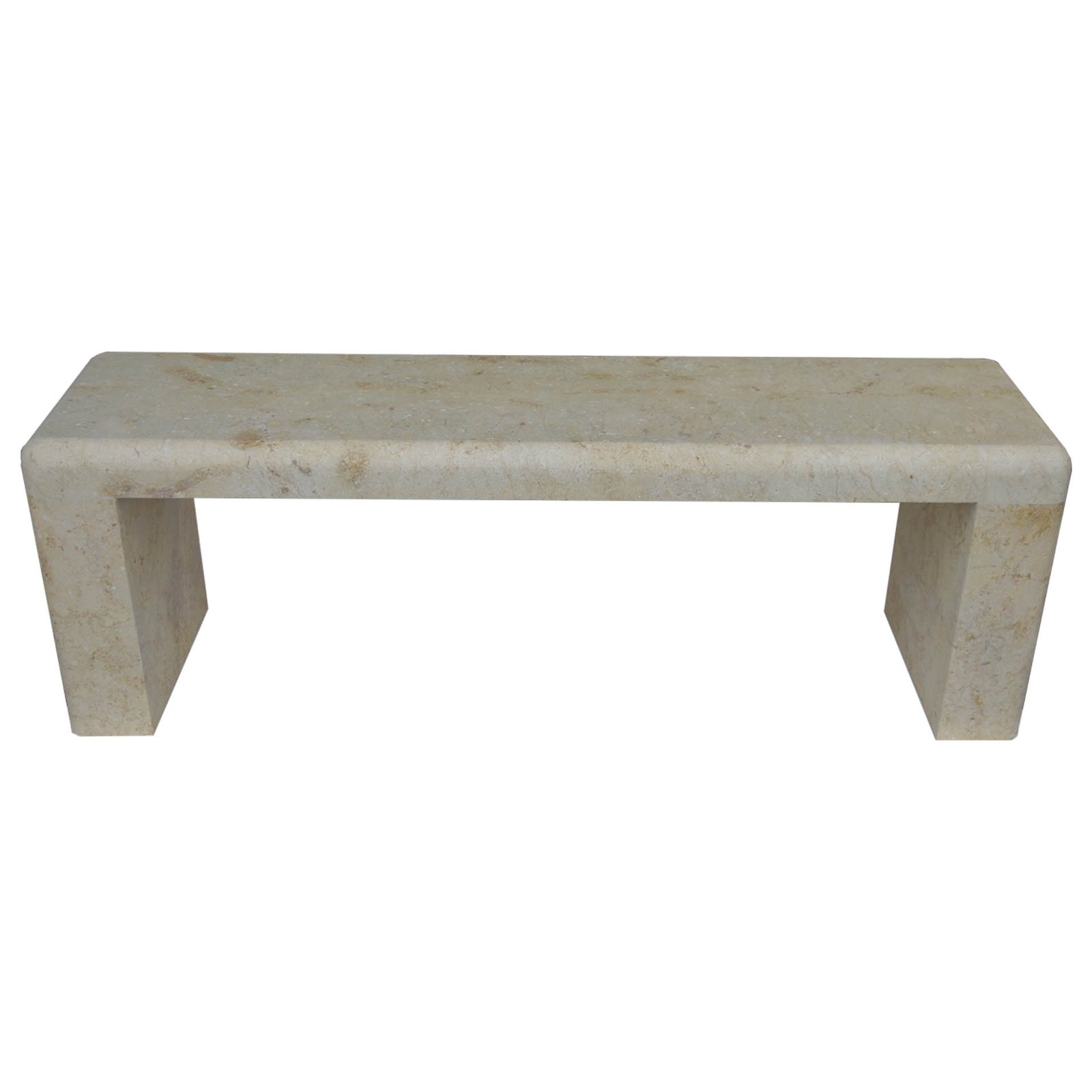Light Yellow Limestone Garden Bench - Coping Stones Massive Sale