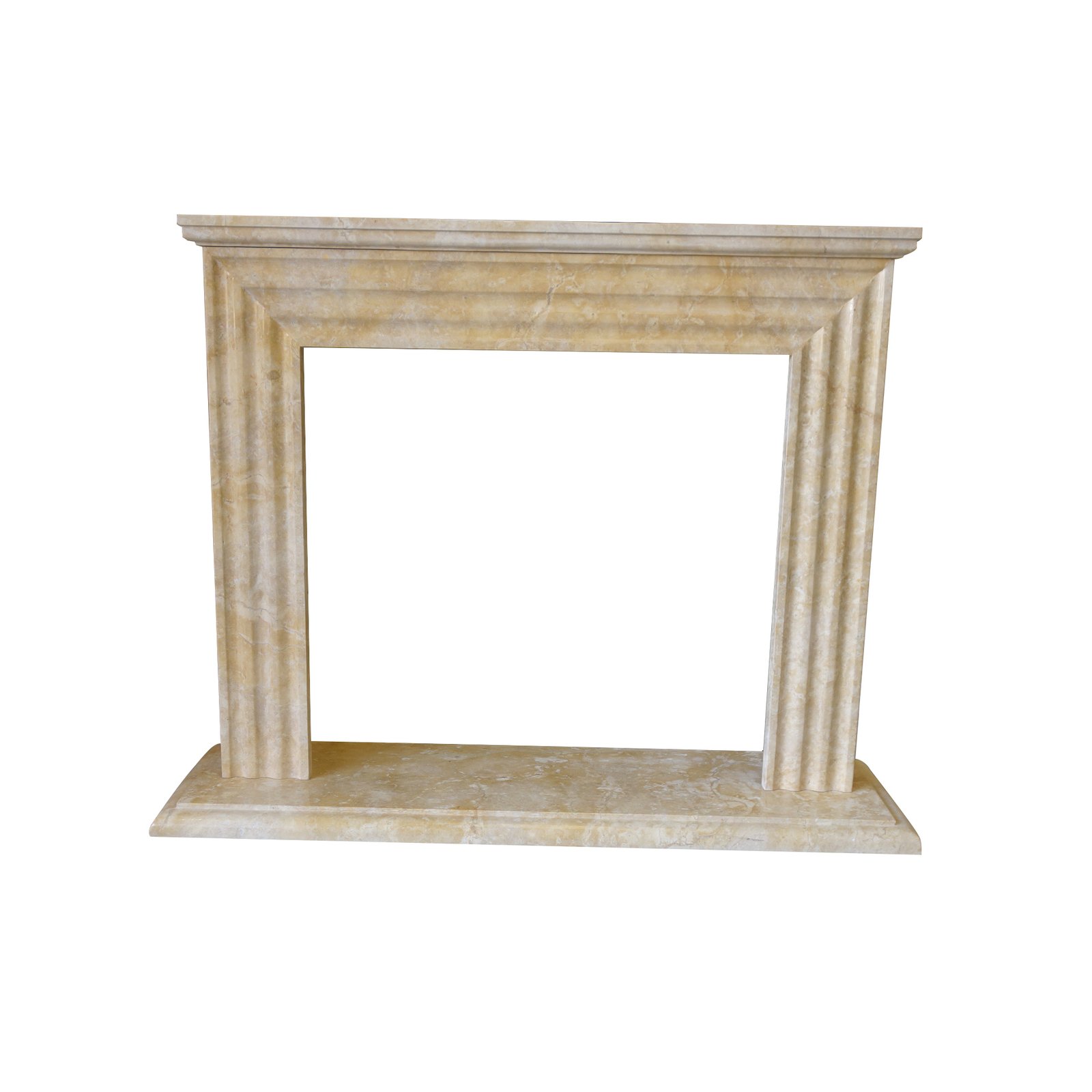 Dark Yellow stone Fireplace Surround - Coping Stones