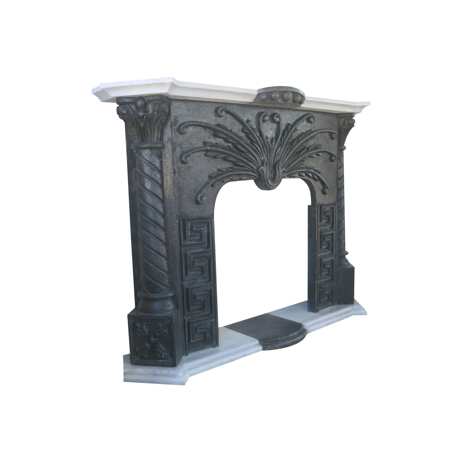 Black Basalt Fireplace Surround - Coping Stones