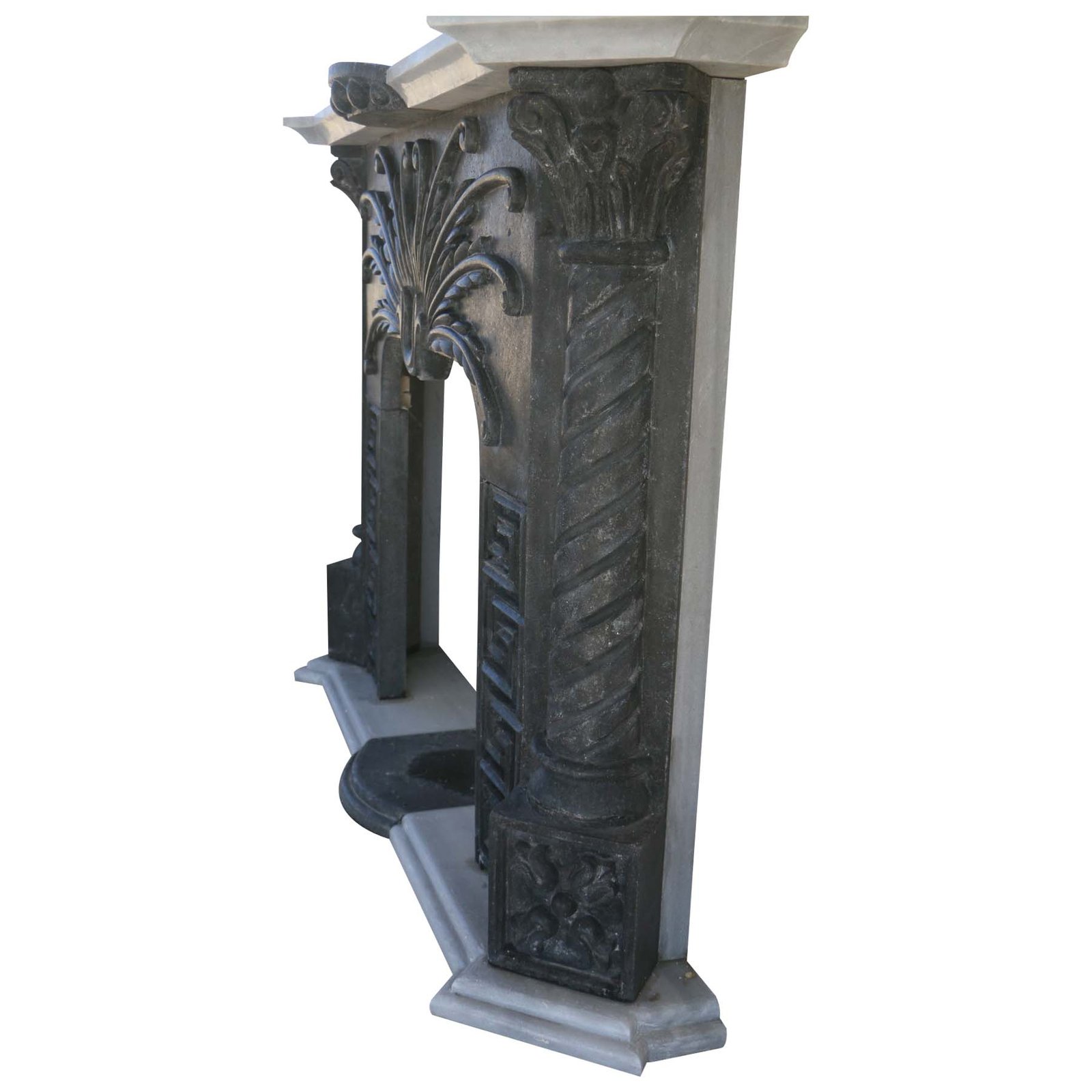 Black Basalt Fireplace Surround - Coping Stones